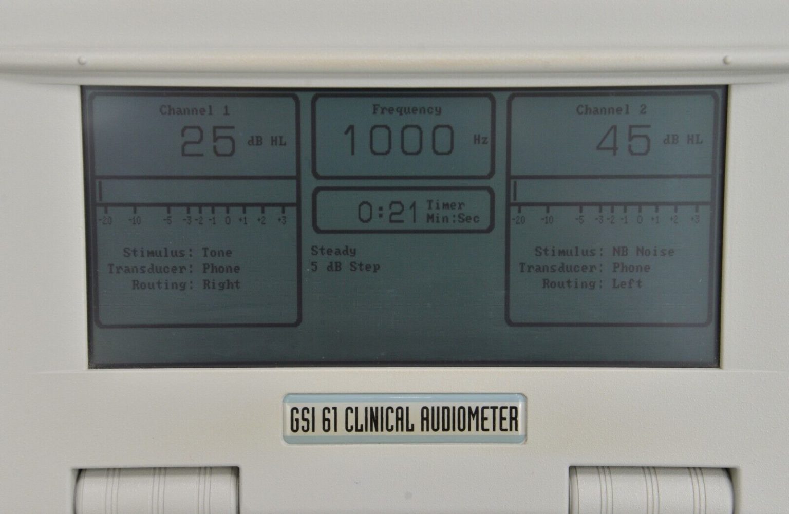 Grason Stadler GSI 61 Diagnostic Clinical Audiometer 2 Channel REF 1761 ...