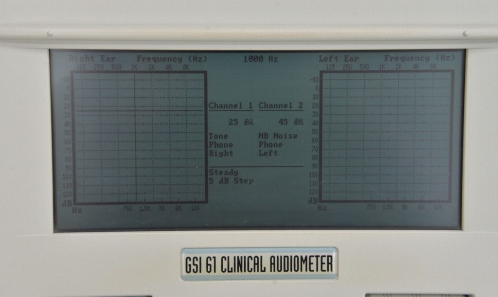Grason Stadler GSI 61 Diagnostic Clinical Audiometer 2 Channel REF 1761 ...