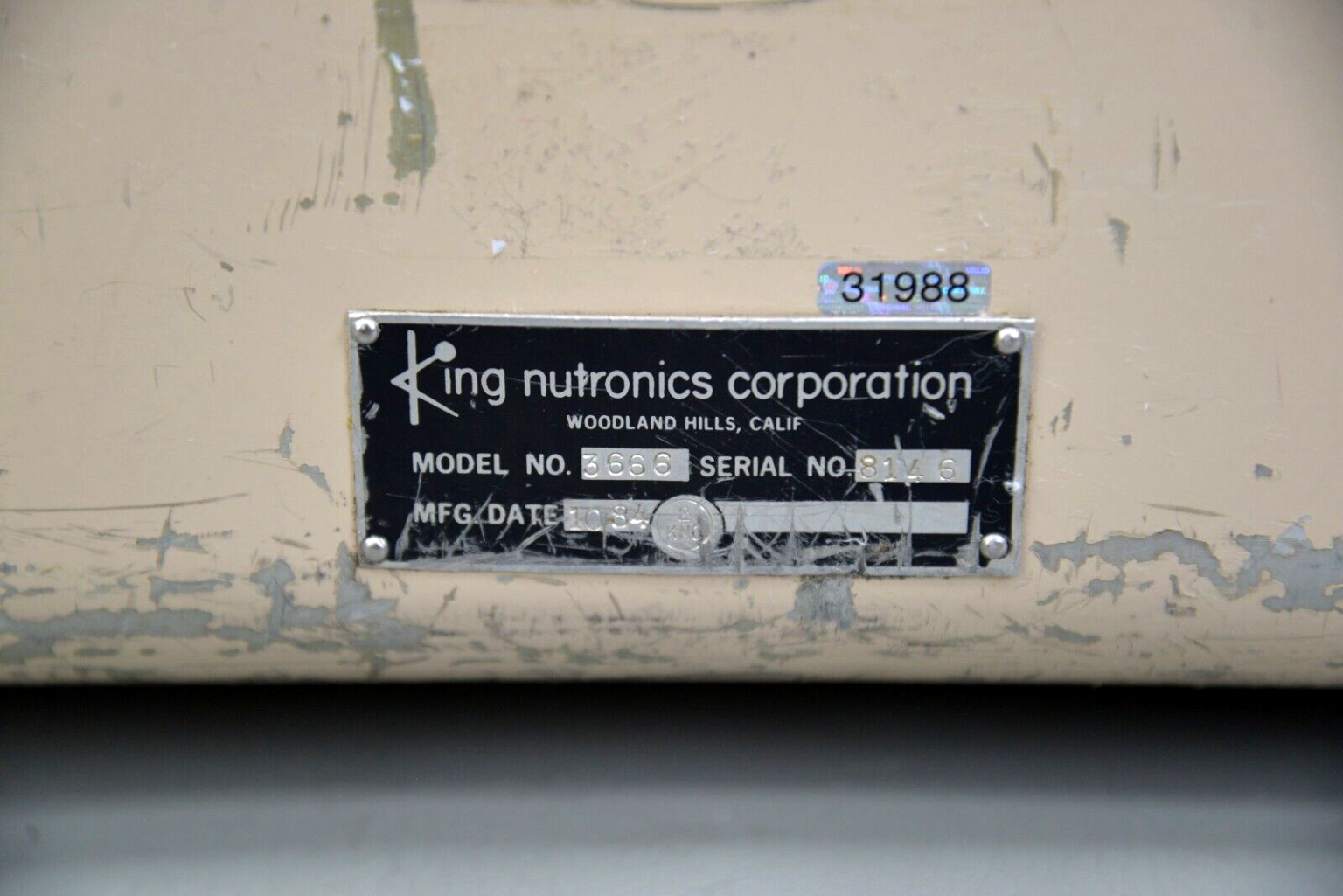 King Nutronics 3666 Automatic Pressure Calibration Intensifier System ...