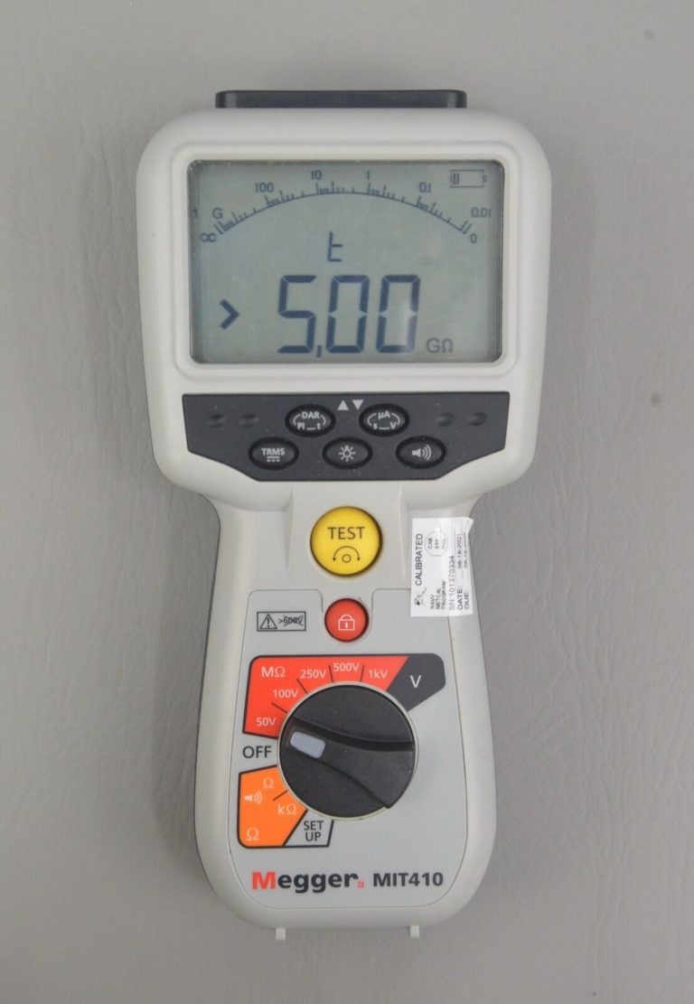 Megger MIT410 Industrial Series Digital Insulation Resistance Tester w ...