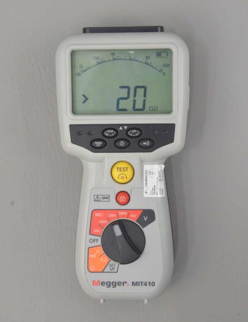 Megger MIT410 Industrial Series Digital Insulation Resistance Tester w ...