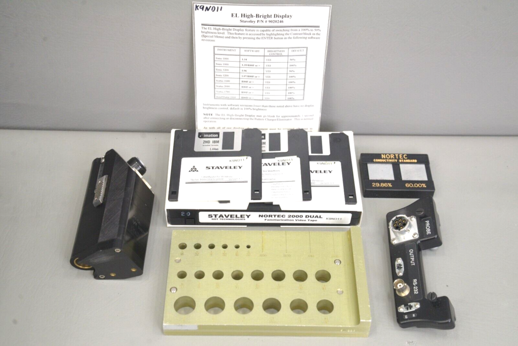 Olympus Staveley Nortec 2000D NDT Eddy Current Flaw Detector with Case ...