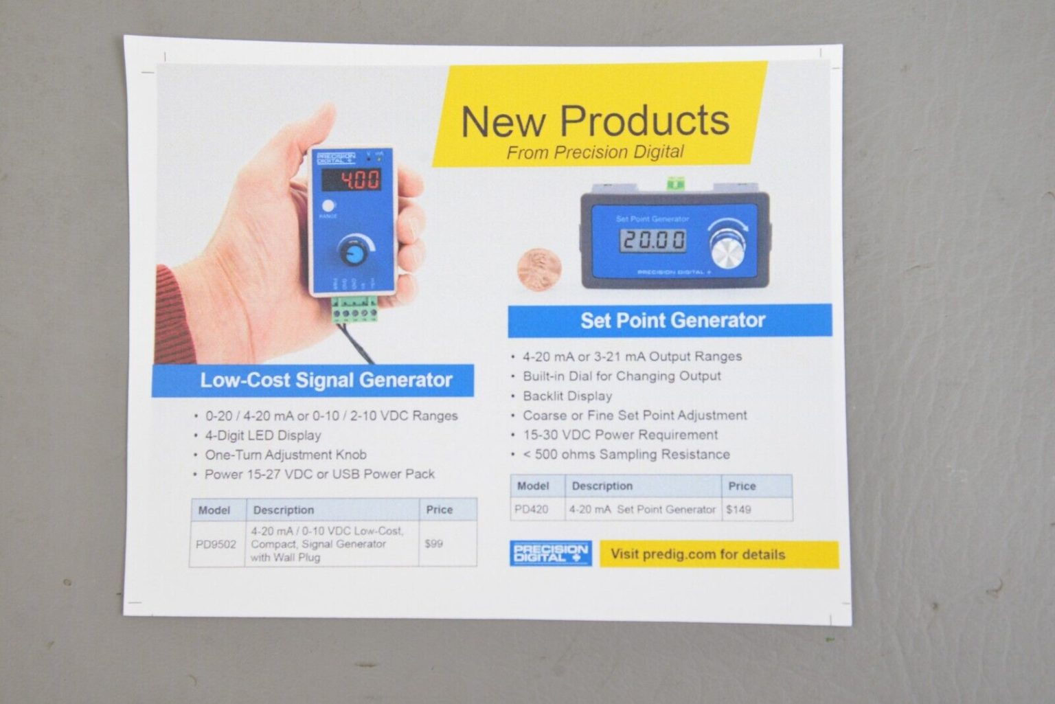 Precision Digital ProVu PD6000-6R5 1/8 DIN Process Digital Panel Meter ...