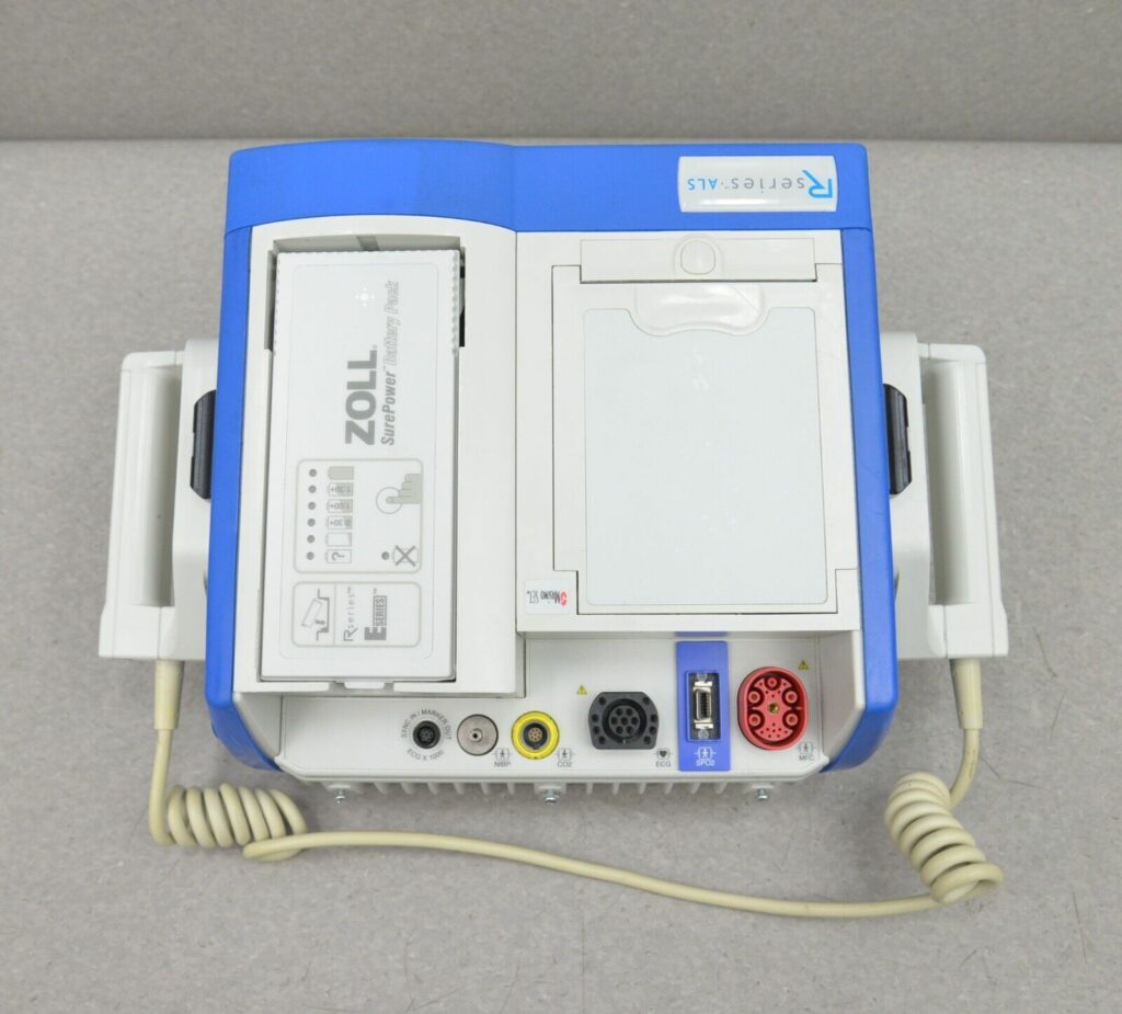 Zoll R Series ALS Defibrillator Monitor w/ Paddles, SpO2, 3 Lead Cable ...