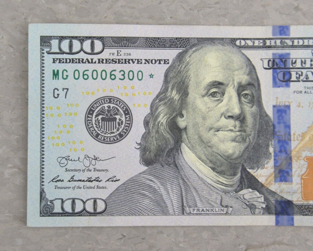 100 Dollar Bill Star Note Series 2013 Very Cool Serial Number ...