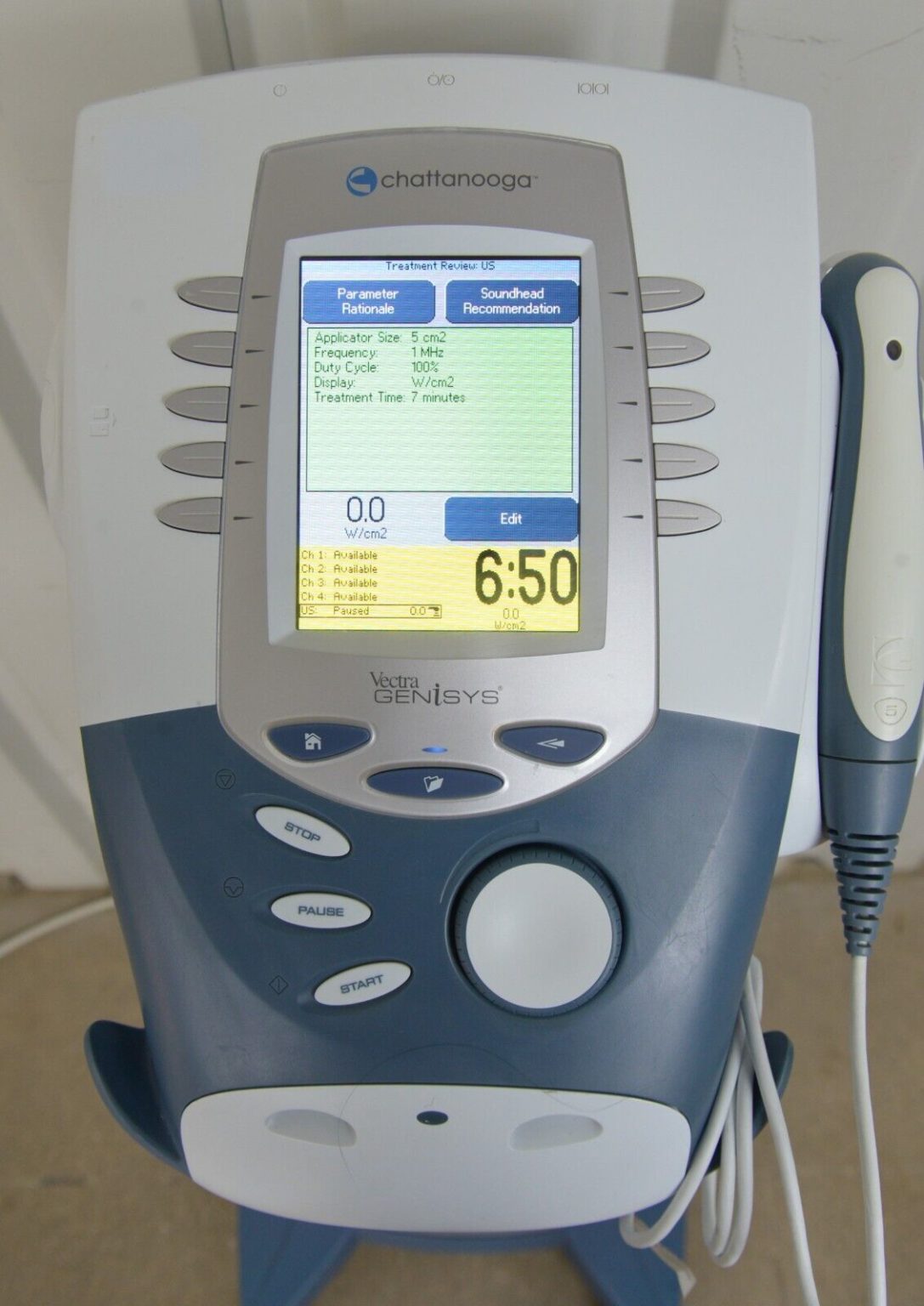 Chattanooga Vectra Genisys 2872 4-Channel Ultrasound Combination ...