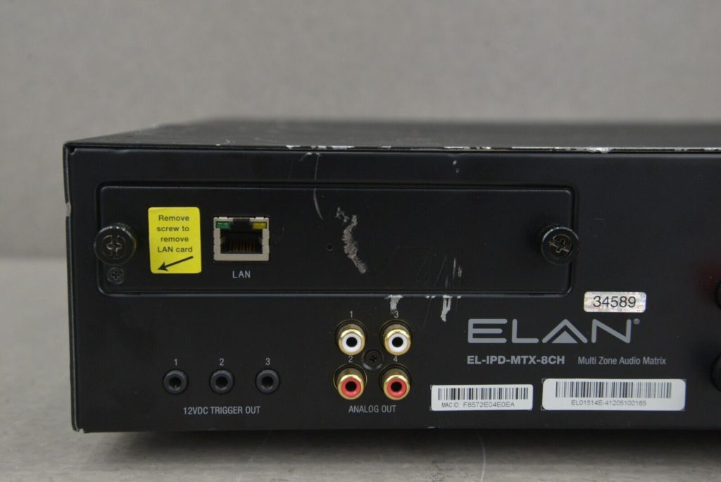 Elan EL-IPD-MTX-8CH Multi Zone Audio Matrix Amplifier – Rhino Trade LLC