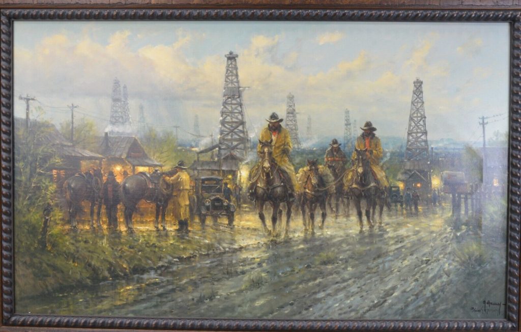 G. Harvey "Roughneck Country" Signed & Numbered Framed Print COA 39/50 ...