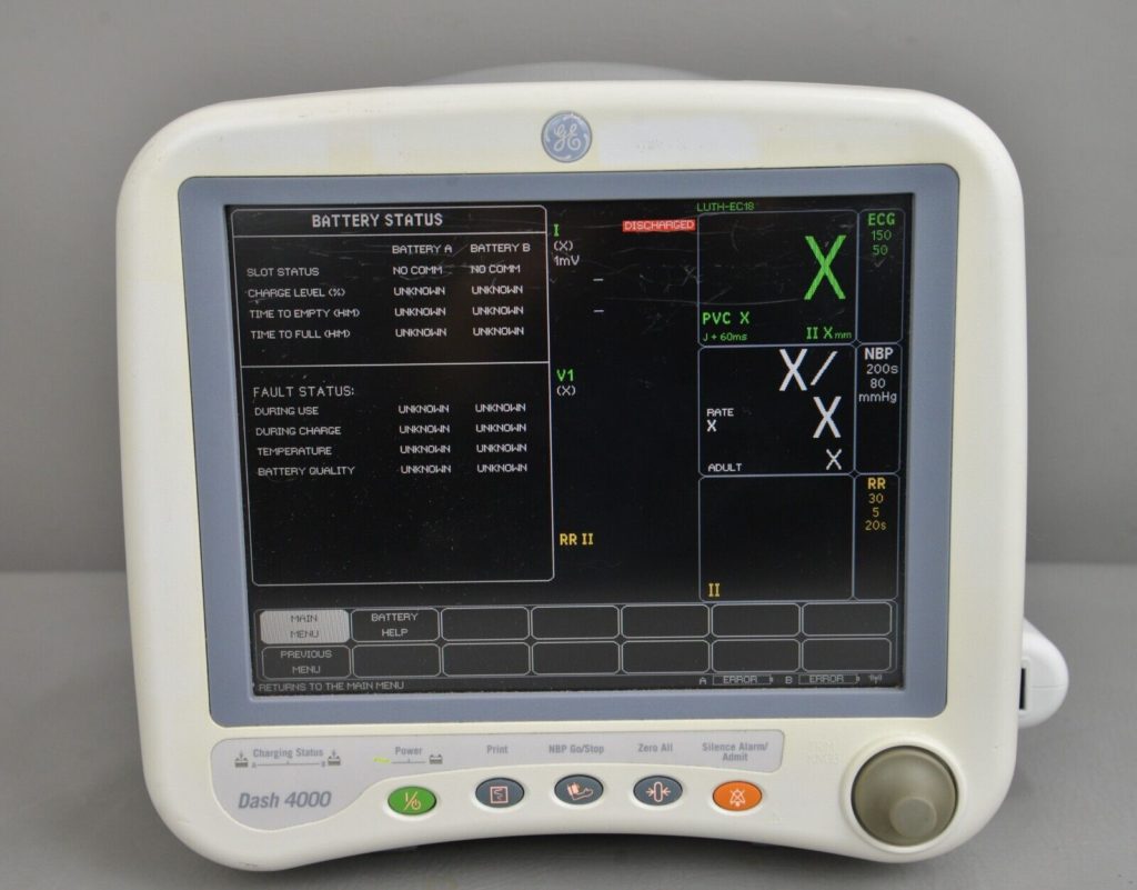 GE Dash 4000 Patient Monitor with CapnoFlex LF C.O.2. Module – Rhino ...