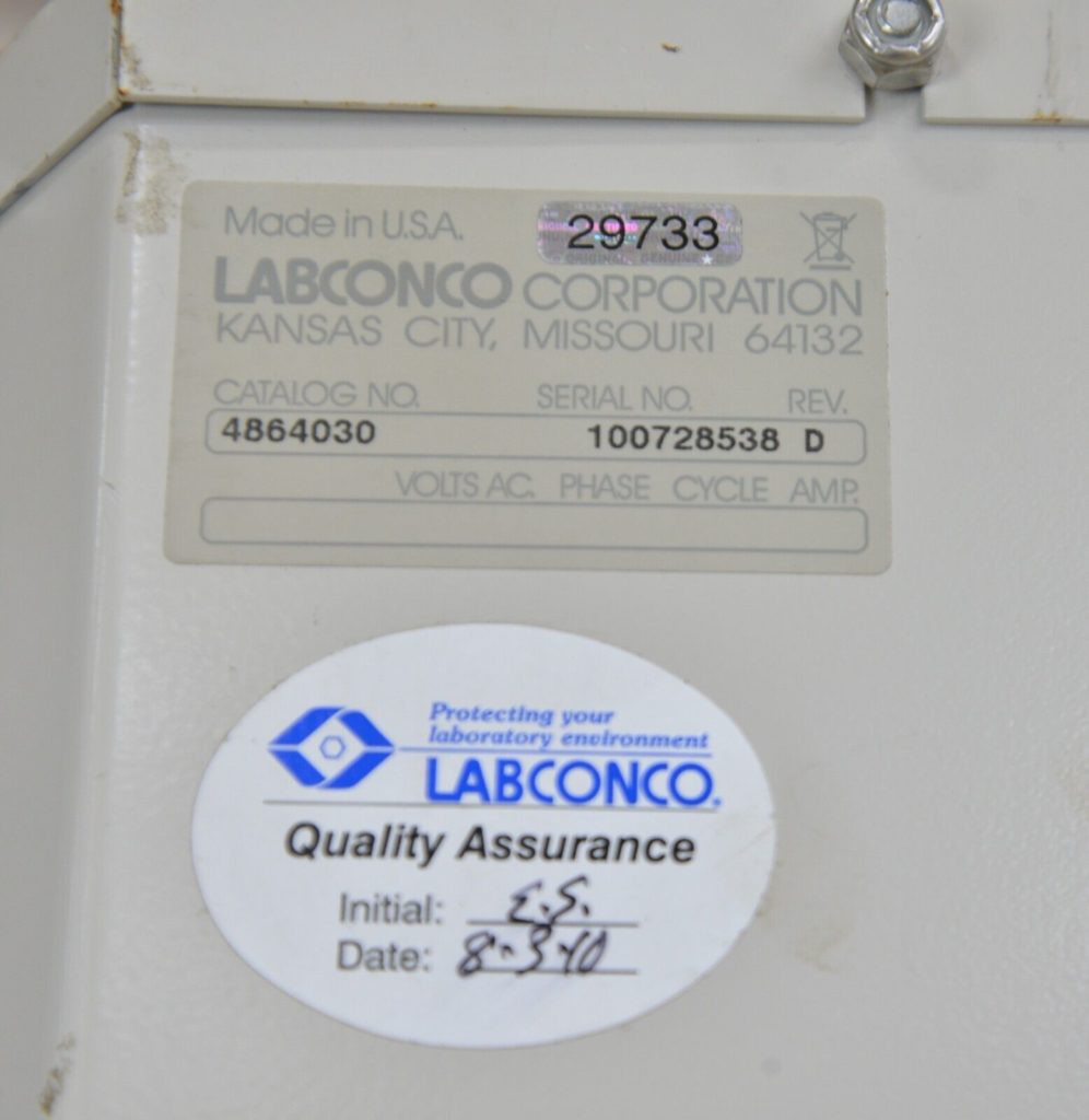 Labconco 4′ Protector XVS Ventilation Station w/ the Filtermate ...