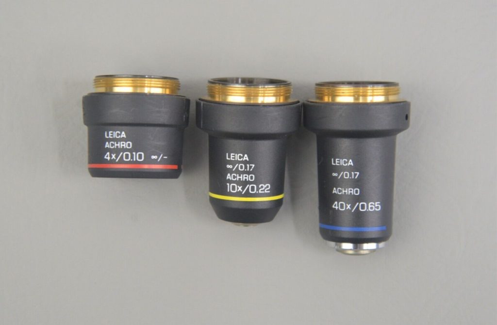 Leica DME Upright Compound Binocular Microscope w/ 4x 10x 40x ...