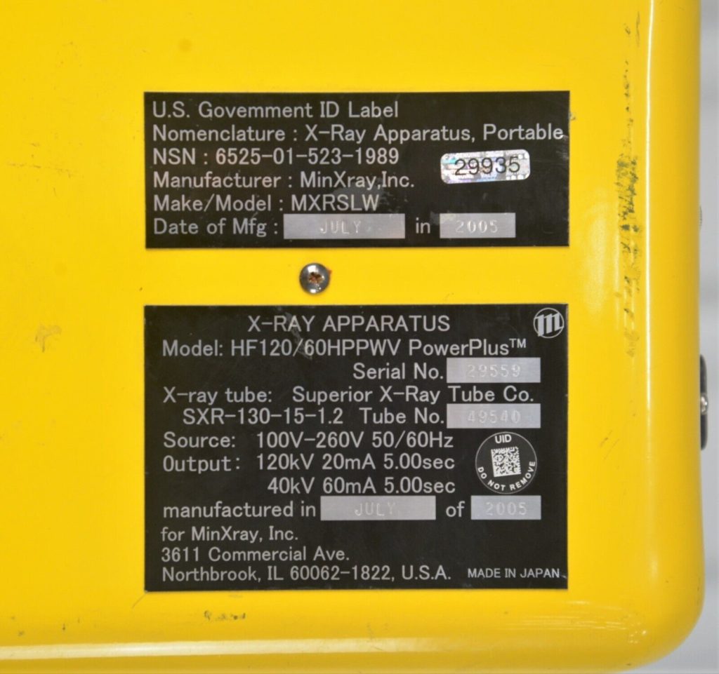 MinXray HF120/60HPPWV PowerPlus Mobile Apparatus – Rhino Trade LLC