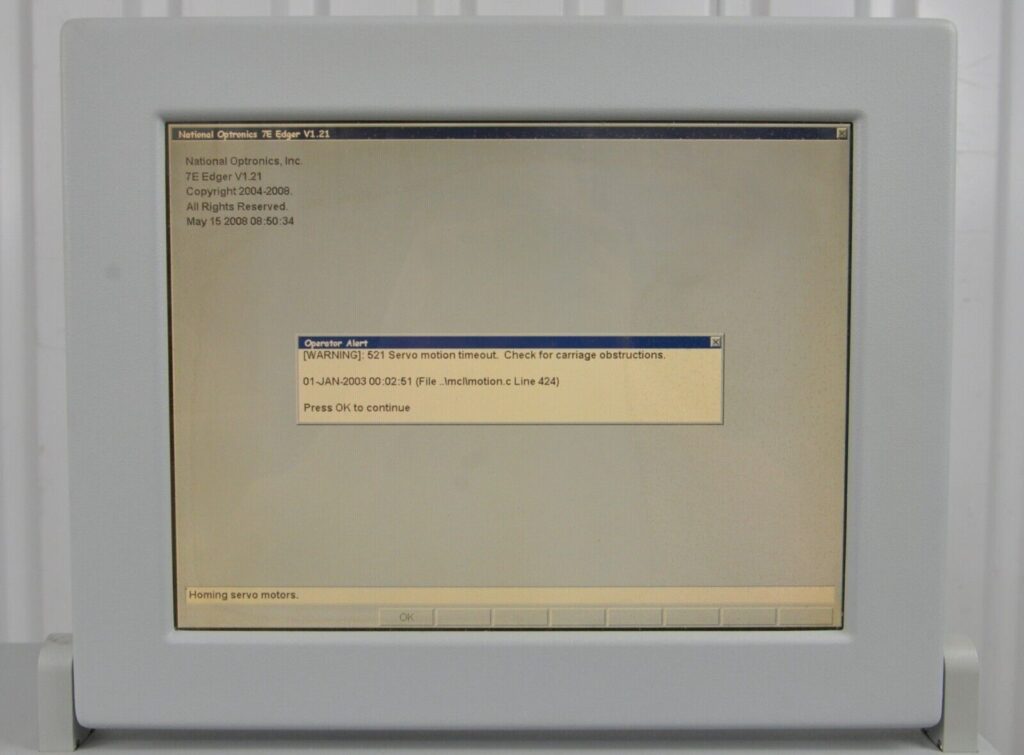 National Optronics 7E Patternless Lens Edger System Optical Lab ...