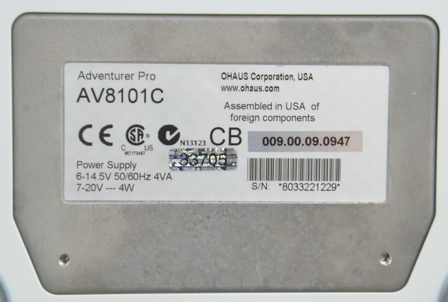 Ohaus Adventurer Pro AV8101C Precision Balance Scale – Rhino Trade LLC