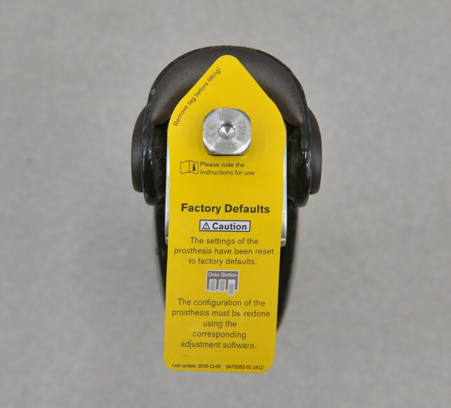 Ottobock C-Leg Microprocessor Prosthetic Knee Bionic Intelligent System ...