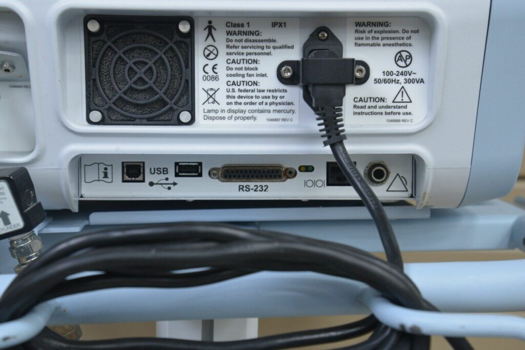 Philips Respironics V60 Ventilator System 1033544 w/ Zoll 6ft Wye ...