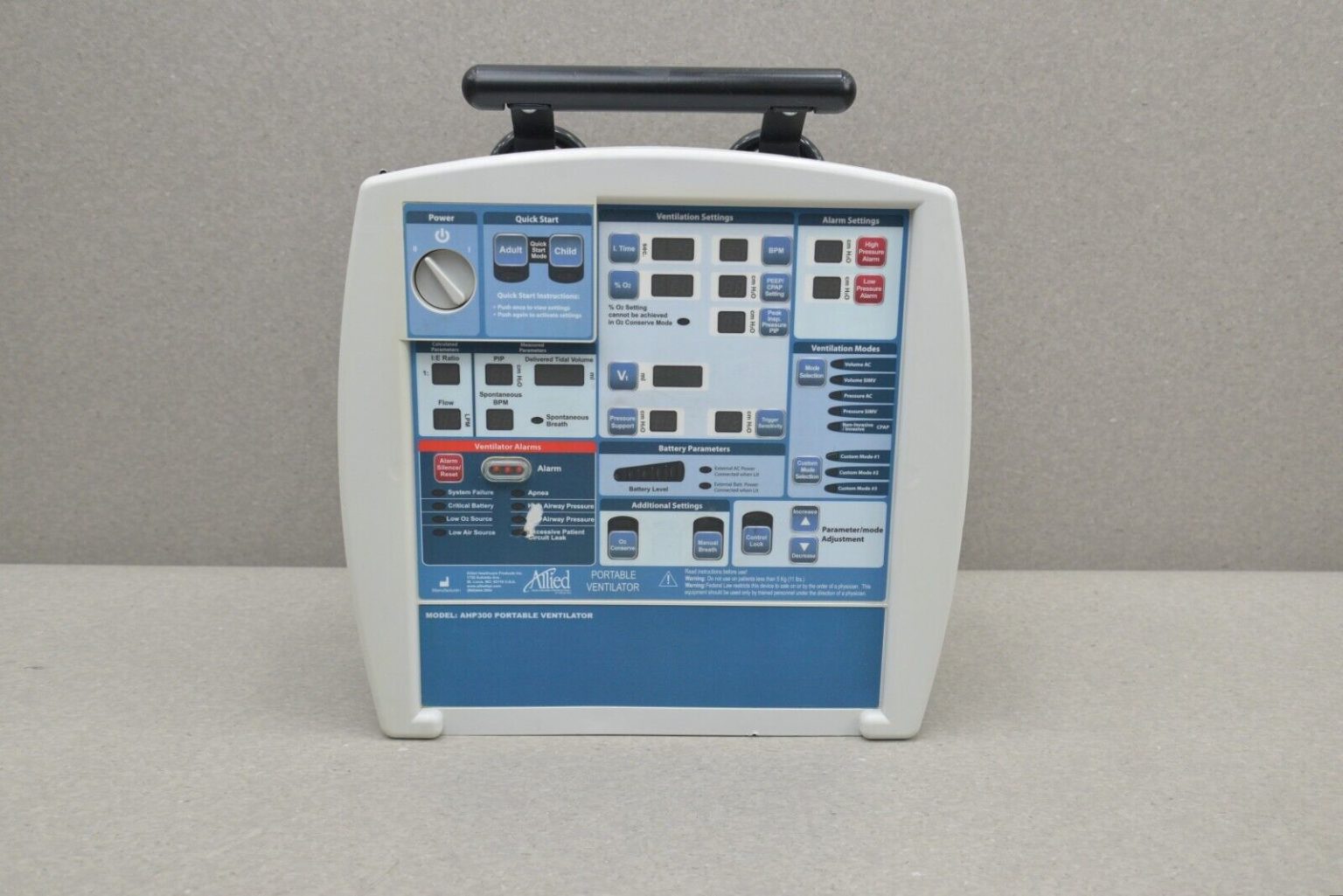 Allied Healthcare AHP300 Portable Ventilator – Rhino Trade LLC