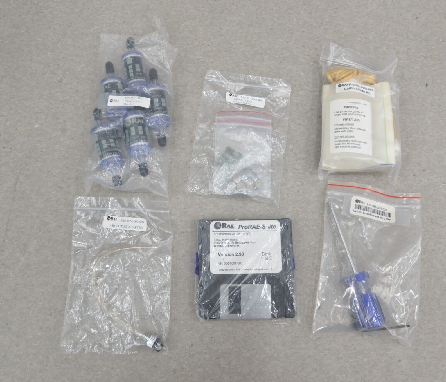 RAE MiniRAE 2000 PGM7600 Portable Gas Detector Meter System & Tool Kit ...