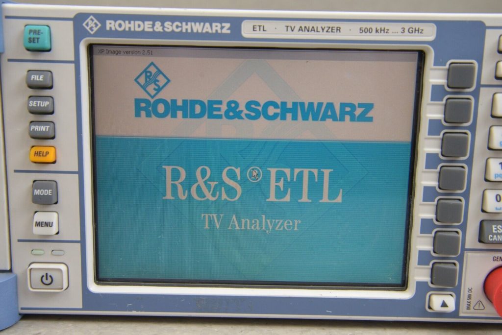 Rohde & Schwarz ETL 500khz 3GHz TV Analyzer/Receiver, Spectrum Analyzer ...