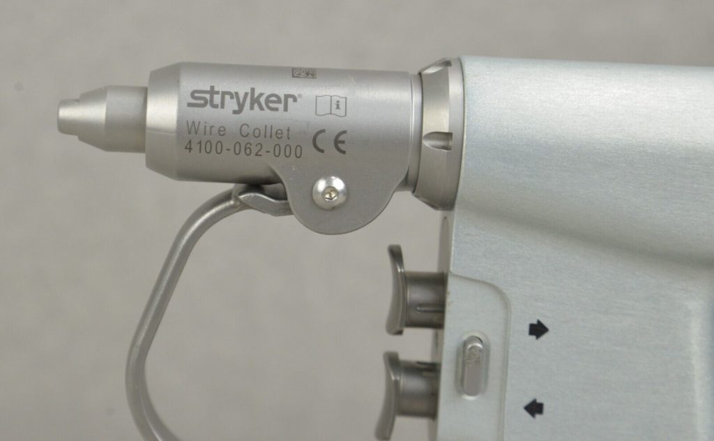 Stryker CD4 Driver 4405 w/ Wire Collet 4100-062-000 & 7212 Battery Pack ...