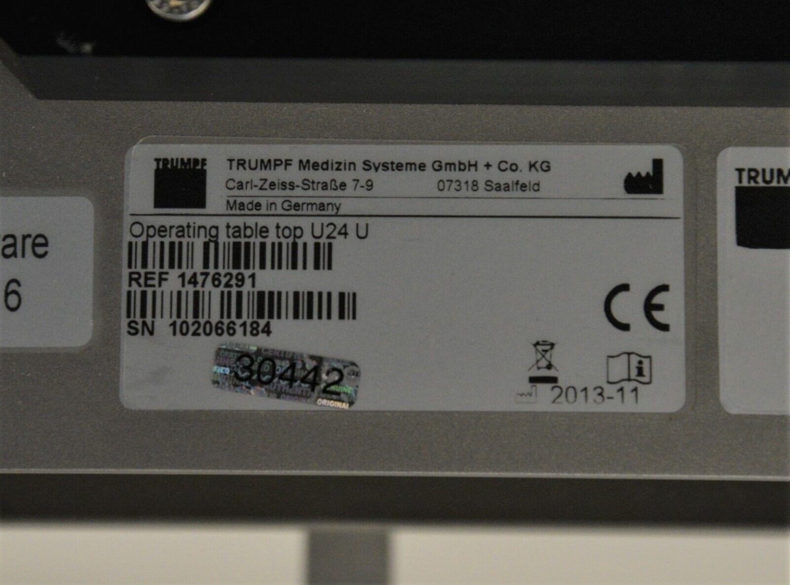 Trumpf U24 TruSystem 7500 Operating Table with Shuttle – Rhino Trade LLC