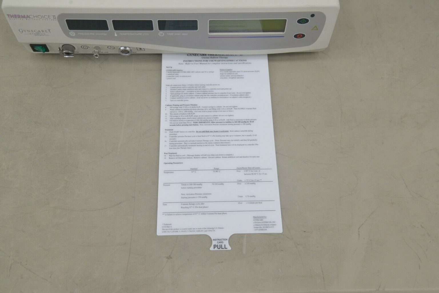 Ethicon Gynecare EAS2000-1 Versapoint Therma Choice II Uterine Balloon ...