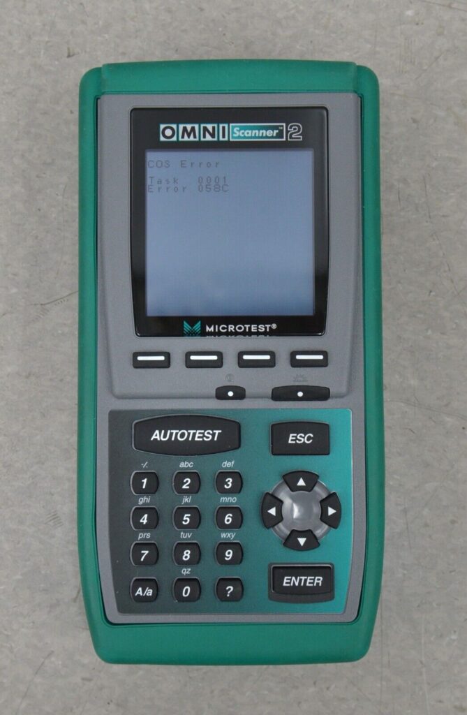 Fluke Microtest OMNIScanner 2Cat 5/5E/6 Digital Cable Analyzer ...