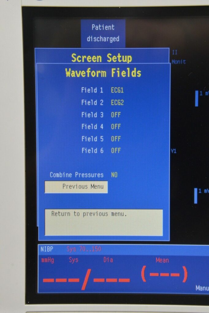 GE B40 Bedside Patient Monitor 2600040-003 W/ SpO2, Temp, ECG, & NiBP ...