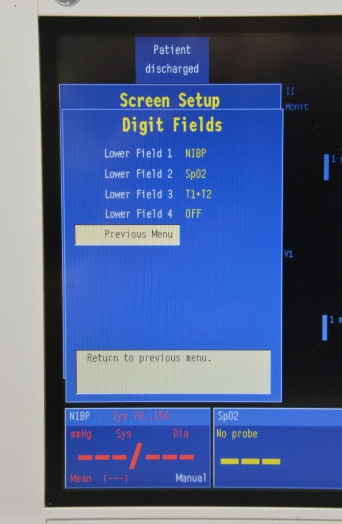 GE B40 Bedside Patient Monitor 2600040-003 W/ SpO2, Temp, ECG, & NiBP ...