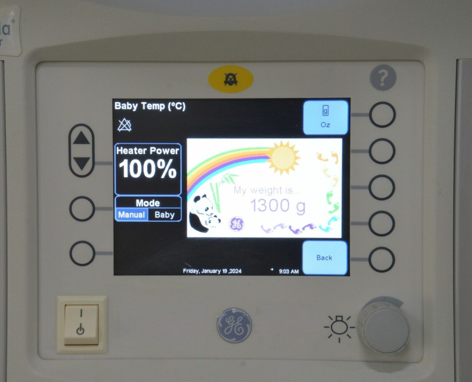 GE Healthcare Panda Ires Bedded Baby Warmer 1502 T-Piece, Blender and ...