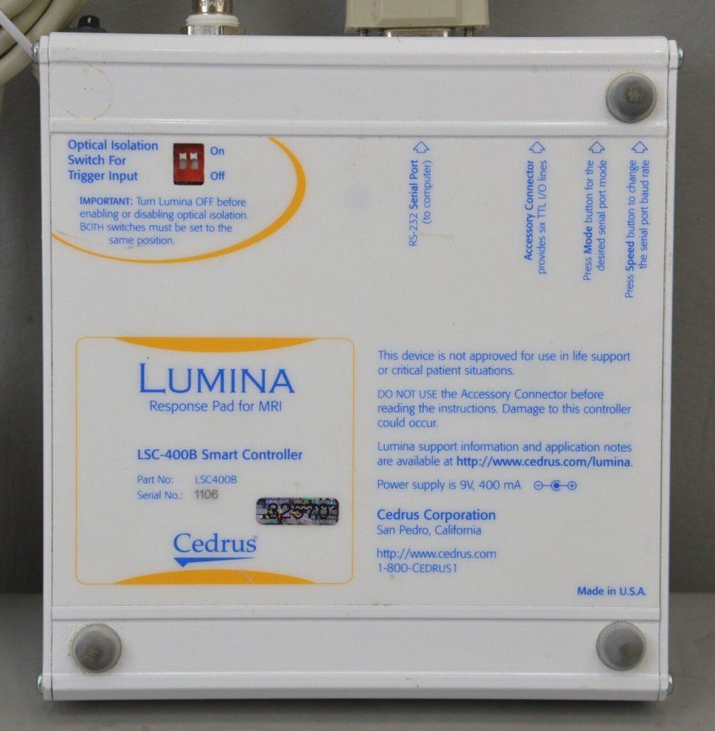 Lumina Response Pad For MRI Cedrus LSC-400B Smart Controller – Rhino ...