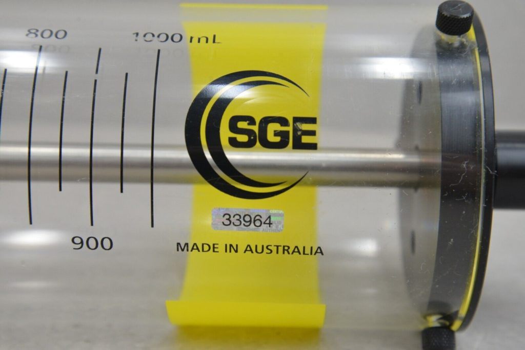 SGE 1000ml Jumbo Acrylic Syringe – Rhino Trade LLC