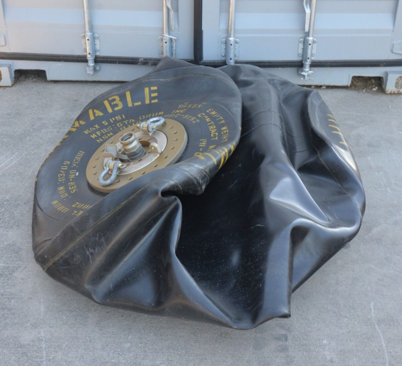 500 Gallon Military Coated Fabric Collapsible Fuel Drum GTA-500F ...