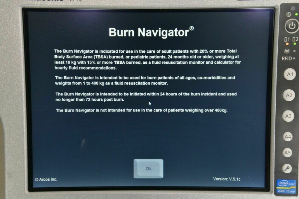 Arcos Medical Burn Navigator H2 Transport Ref 1125 w/ Accessories ...