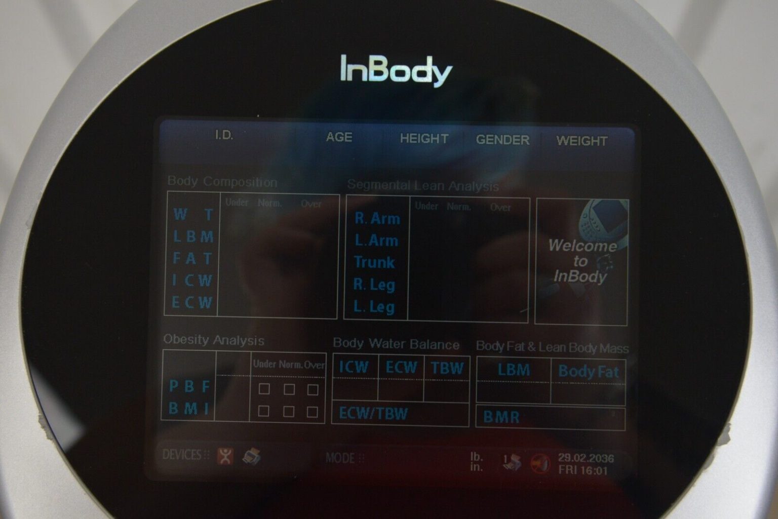 Biospace InBody 520 MW160 Body Composition Analyzer – Rhino Trade LLC