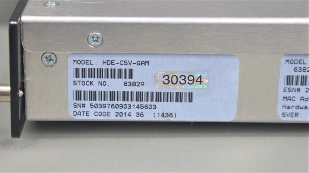 Blonder Tongue HDE-CSV-QAM High Definition Single Channel MPEG-2 ...