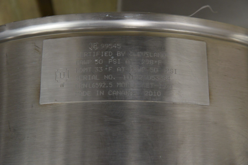 Cleveland Range KET12T Electric Table Top Steam Kettle 12 Gal. Manual Tilt – Rhino Trade LLC