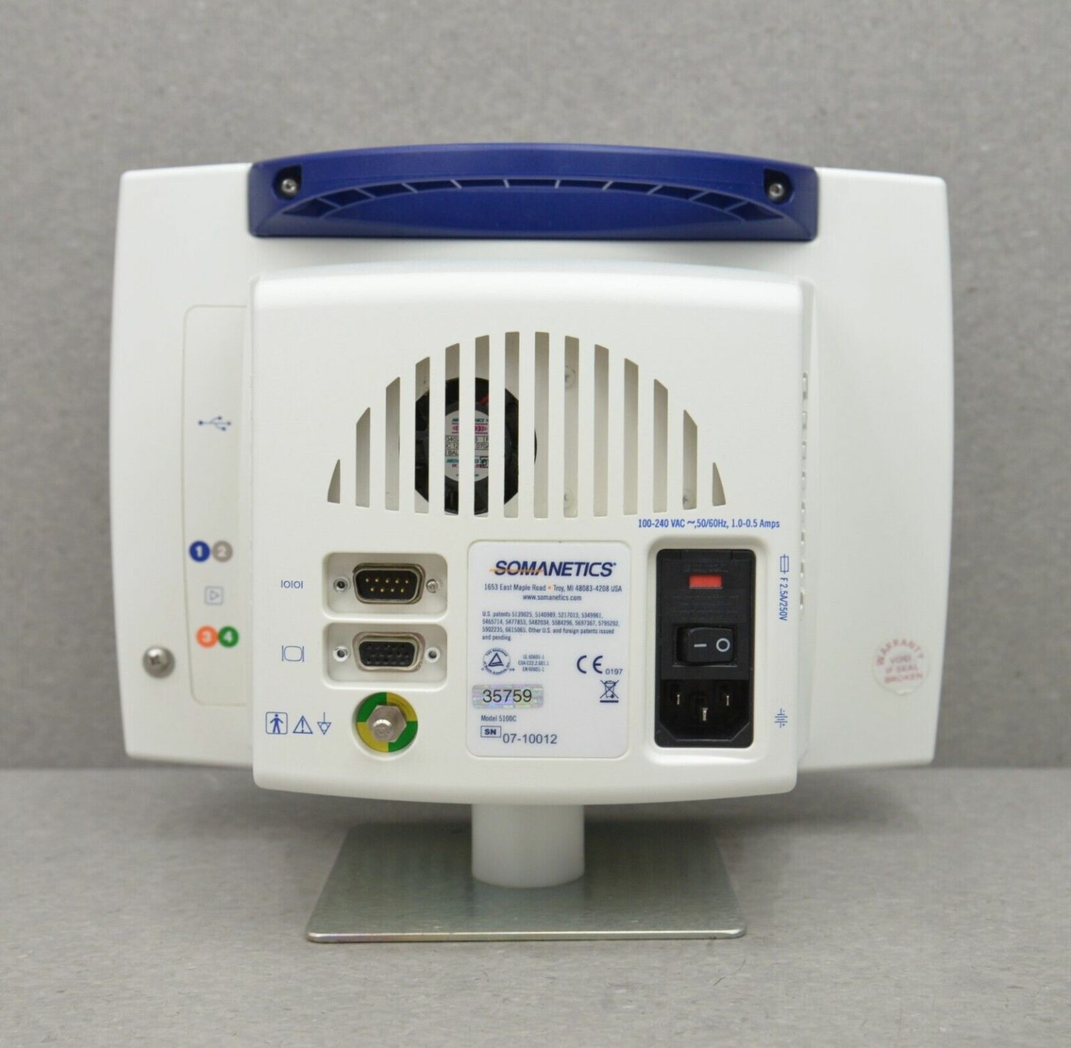 Covidien Somanetics 5100C Invos Cerebral/Somatic Oximeter /5100C-PA ...