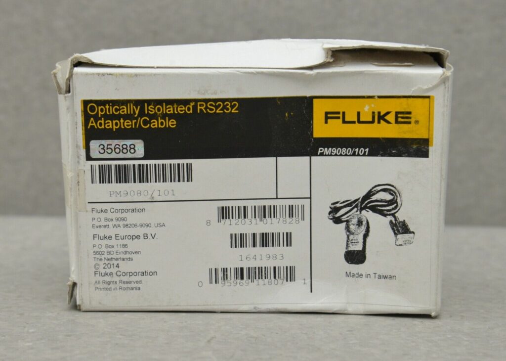 Fluke Optically Isolated RS232 Interface Adapter Cable PM9080/101 ...