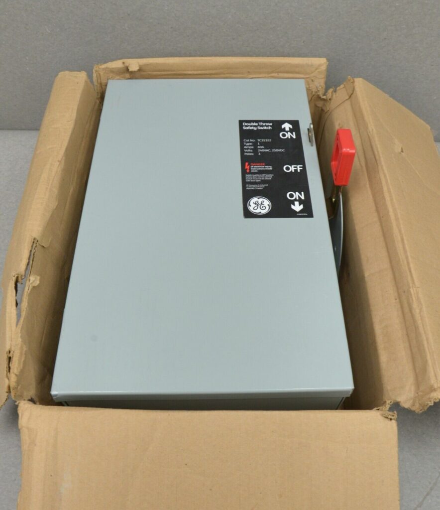 GE Indoor Enclosure General-Duty Double Throw Safety Switch TC35322 60A ...