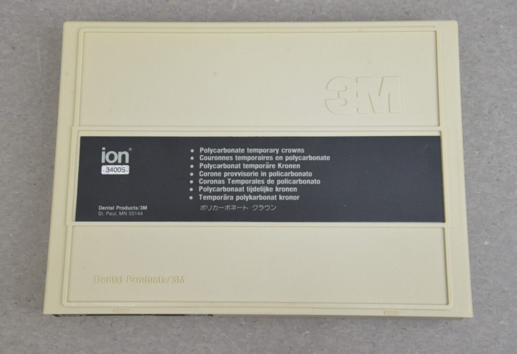 ION 3M C-180 Assorted Anterior Polycarbonate Temporary Crown Set ...