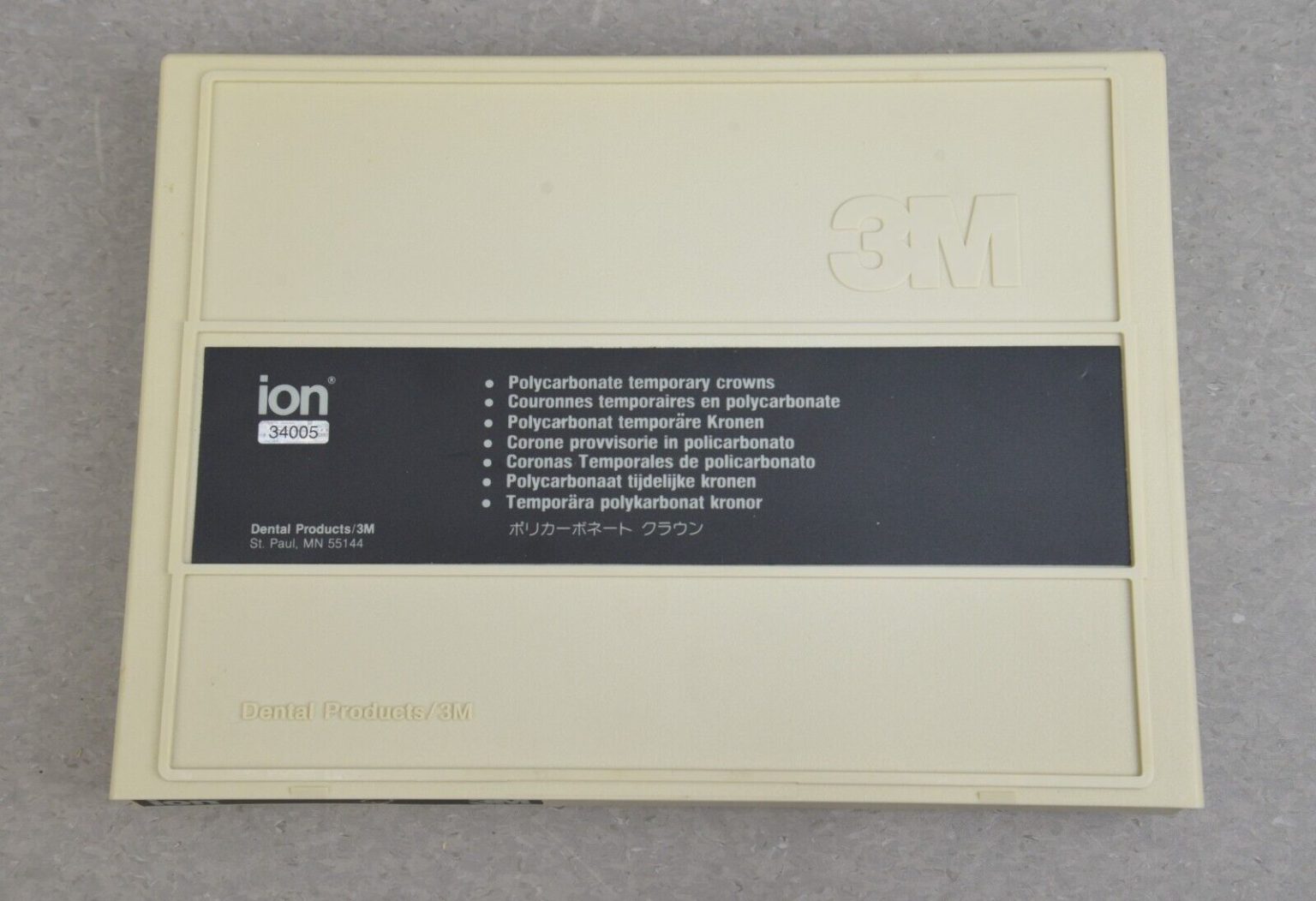 ION 3M C-180 Assorted Anterior Polycarbonate Temporary Crown Set ...