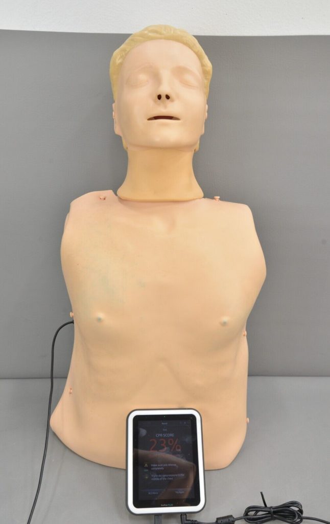 Laerdal Resusci Anne QCPR 171-00150 Torso Training Manikin w/ Carry Bag ...