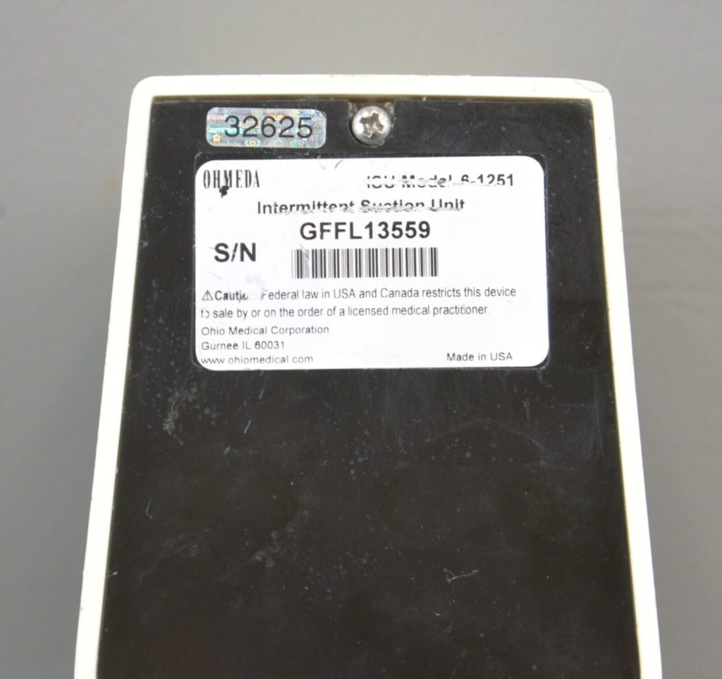 Lot of 3 Ohmeda Medical 6-1251, Intermittent Suction Unit 0-200 mmHg ...