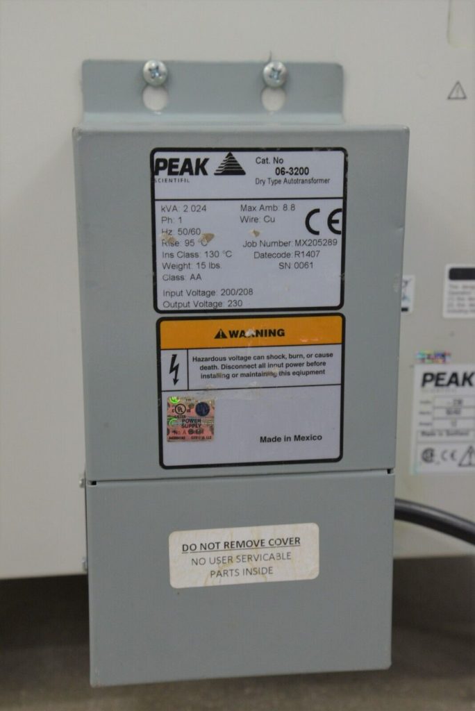 Peak Scientific Genius 3010 Nitrogen Gas Generator 230V – Rhino Trade LLC