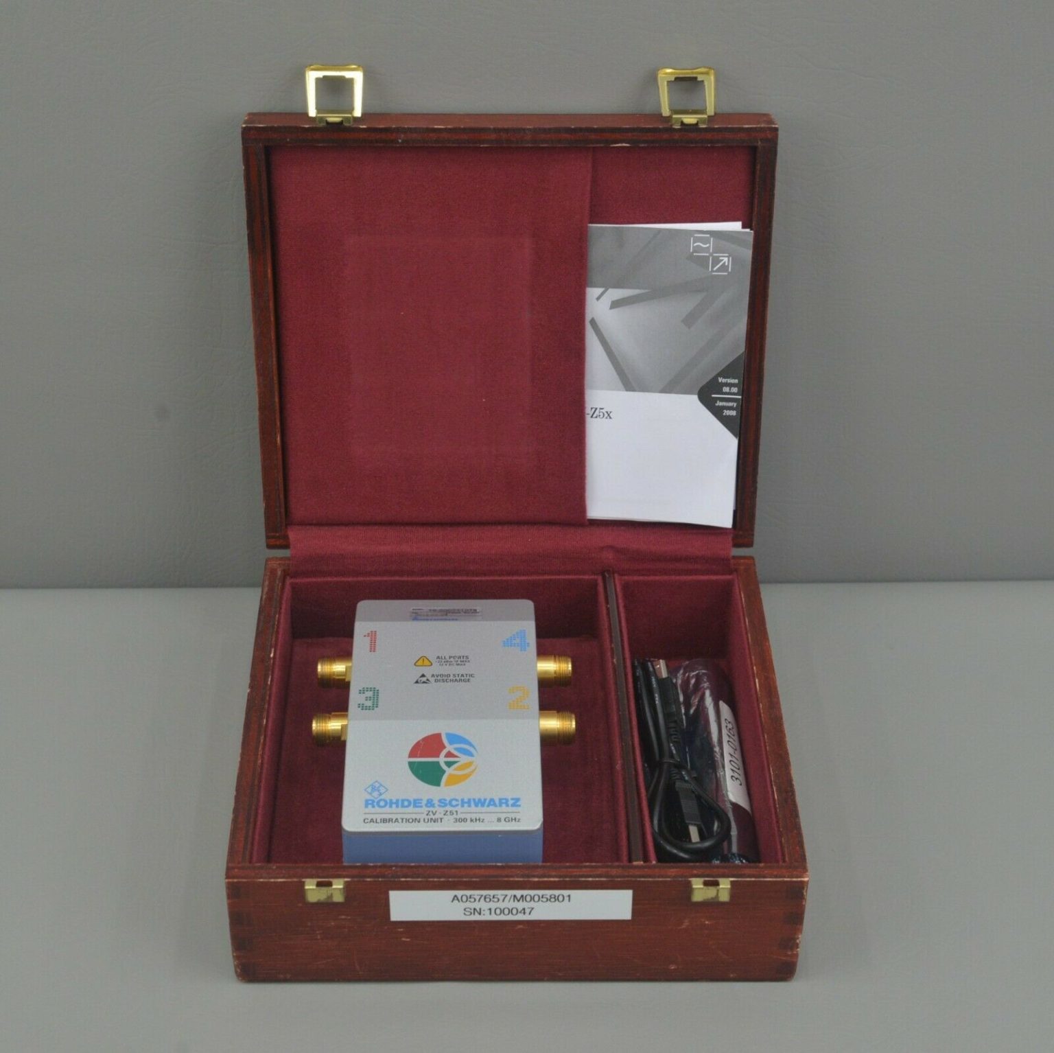 Rohde & Schwarz ZV-Z51 Calibration Unit 300 kHz-8 GHz 4 Port 3.5mm (f ...