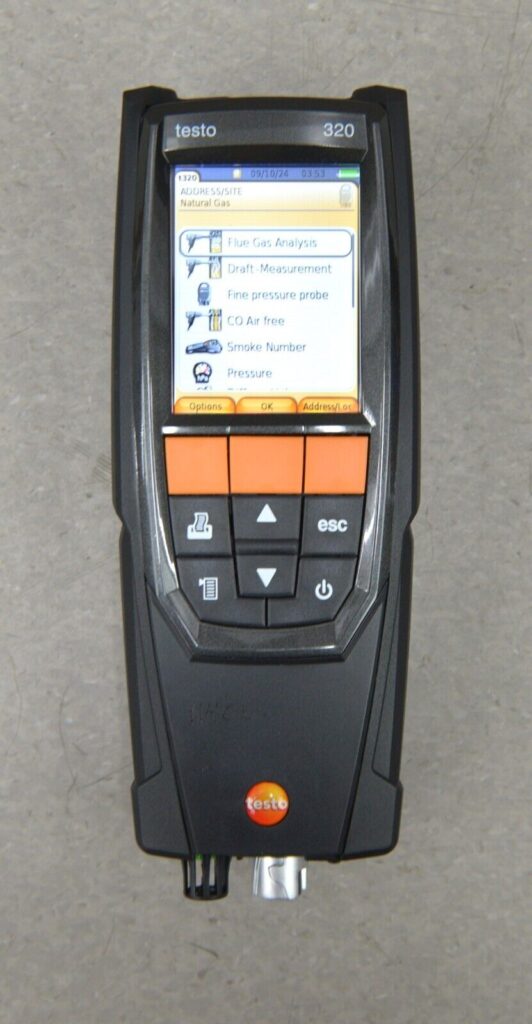 Testo 320 Flue Gas Analyzer w/ Compact Flue Gas Probe & Printer – Rhino ...