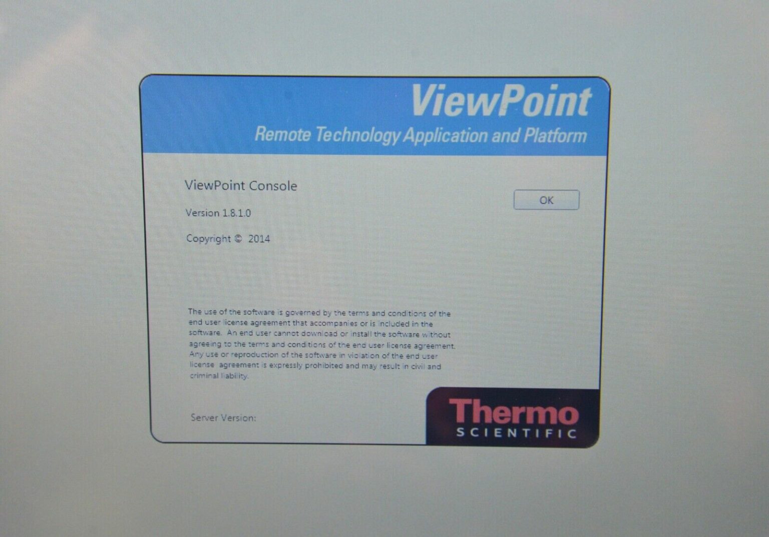 Thermo Scientific VP-SaT ViewPoint Standalone Terminal Remote ...