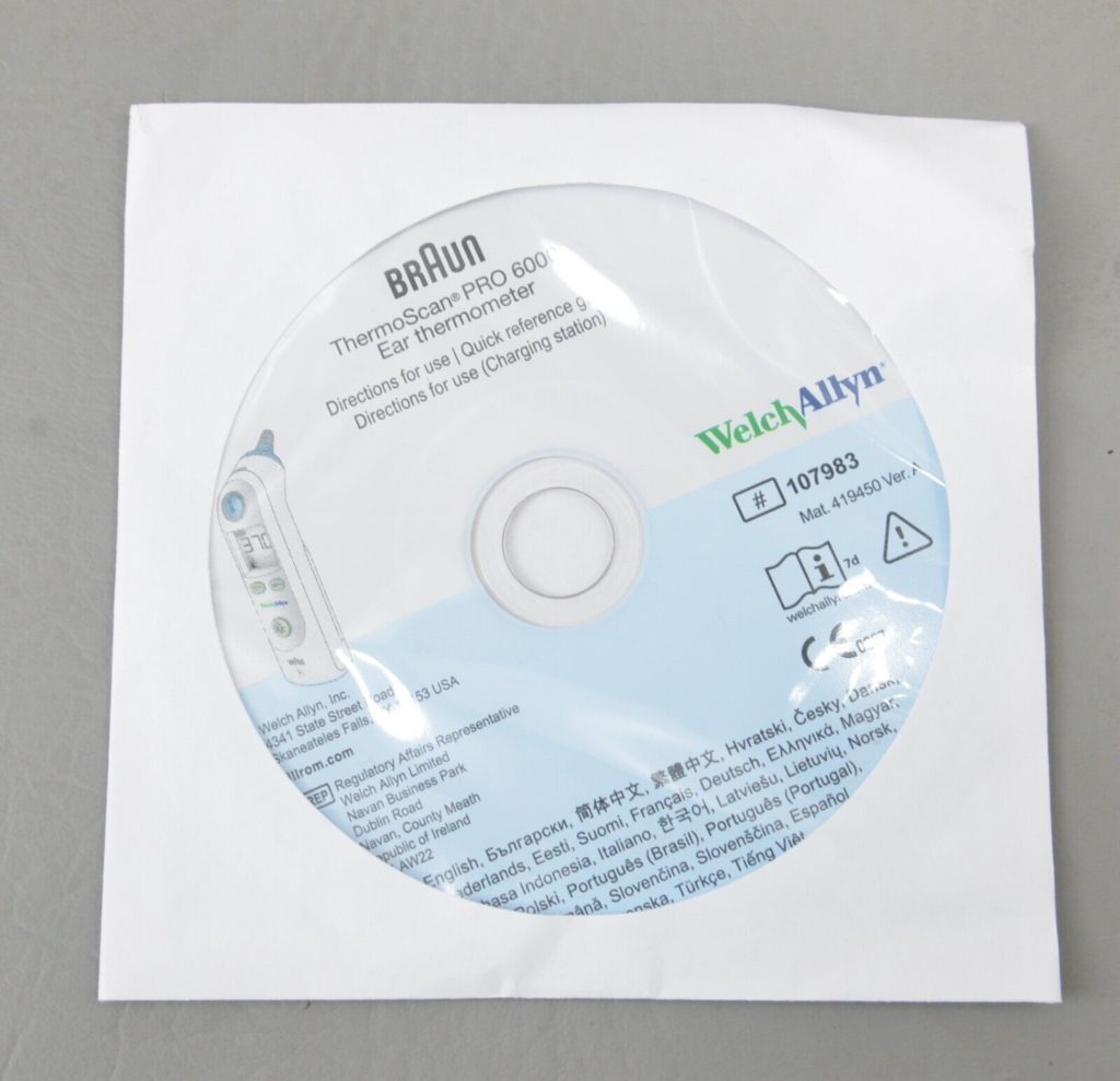 Welch Allyn Braun Thermoscan Pro 6000 Ear Thermometer – Rhino Trade LLC