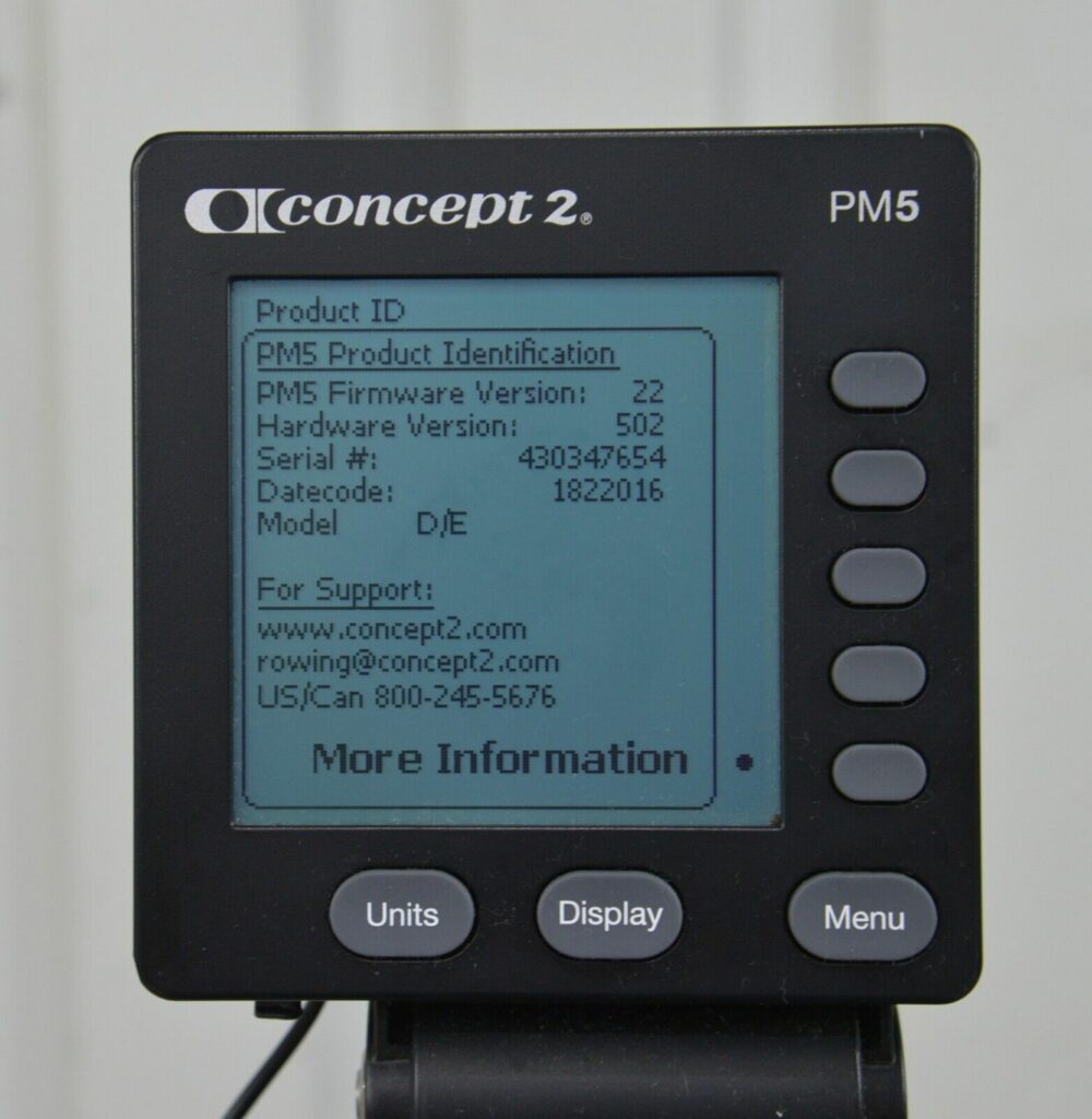 Concept 2 Model D RowErg Indoor Rowing Machine with PM5 – Black – Rhino ...